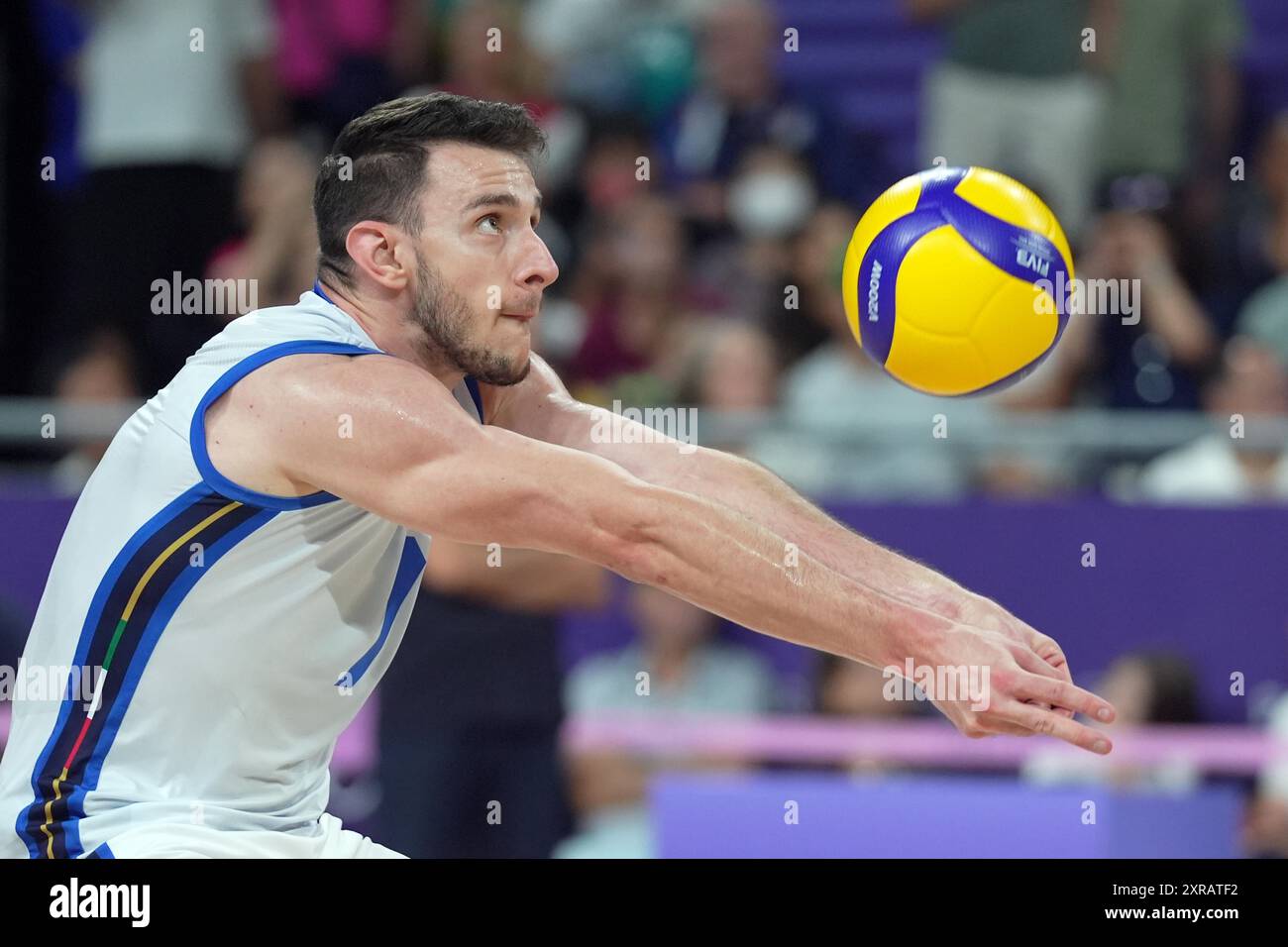 Italy's Balaso Fabio during Men's Volleyball Bronze Medal Match Italy vs USA at the 2024 Summer ...