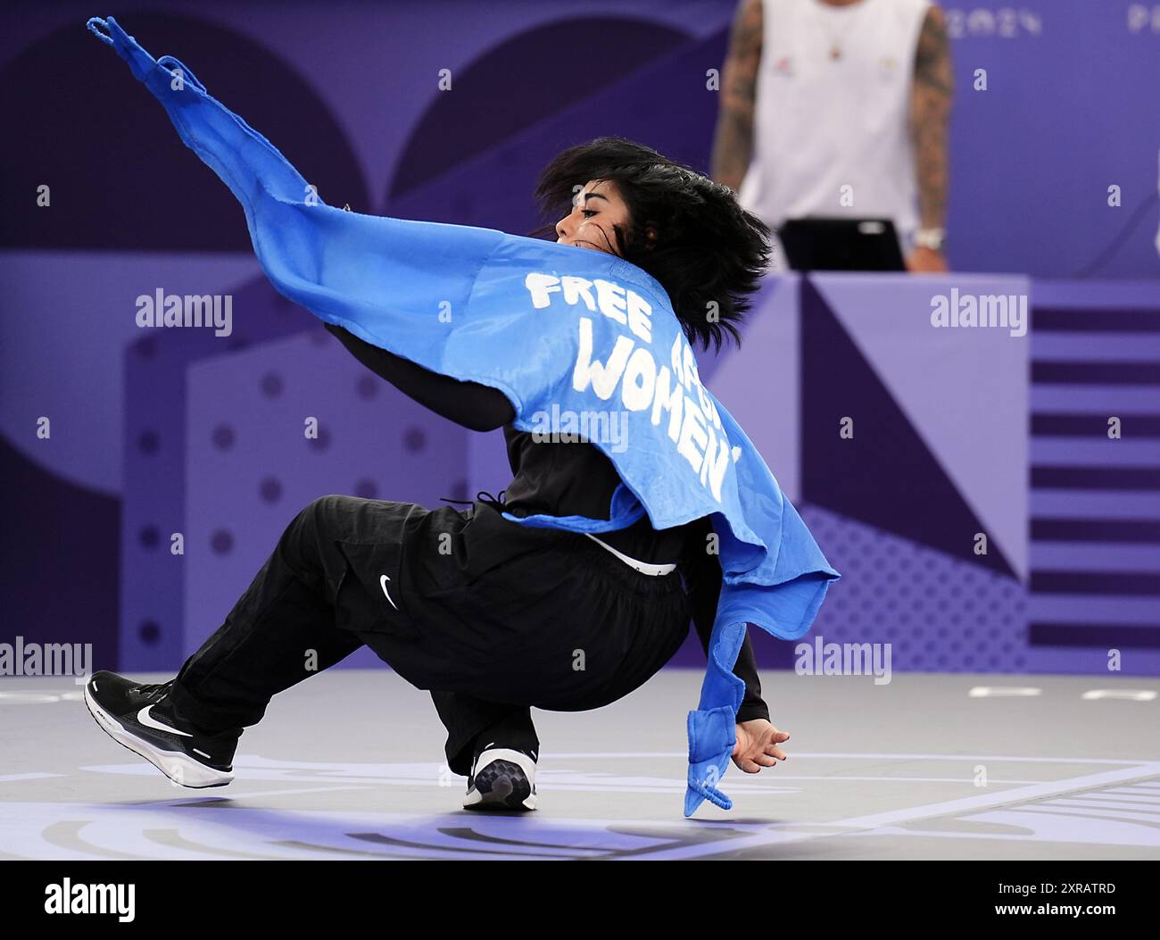 TALASH of the Refugee Olympic Team during the B-Girls Pre-Qualifier ...