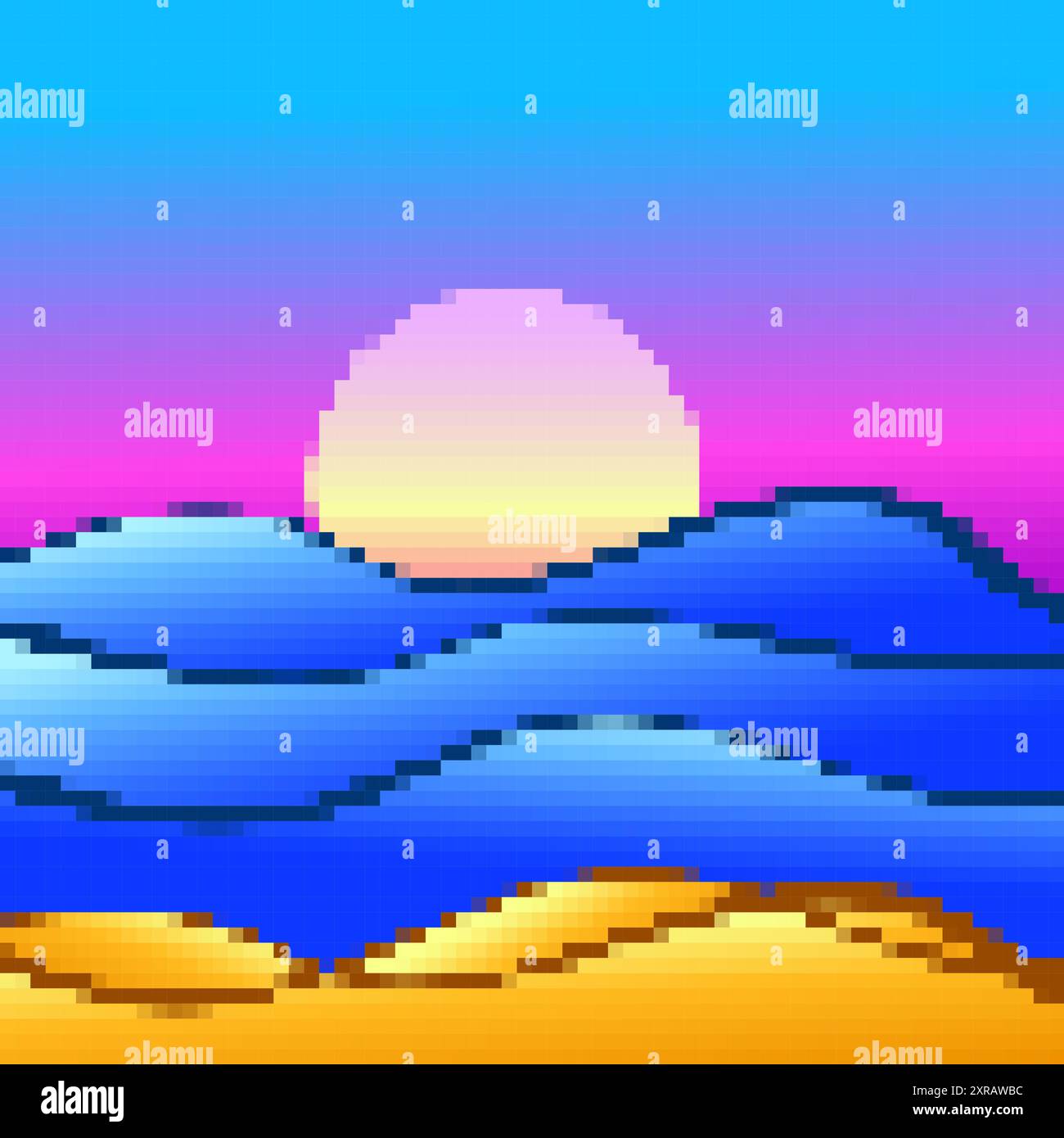 Dune and sea Stock Vector Images - Alamy