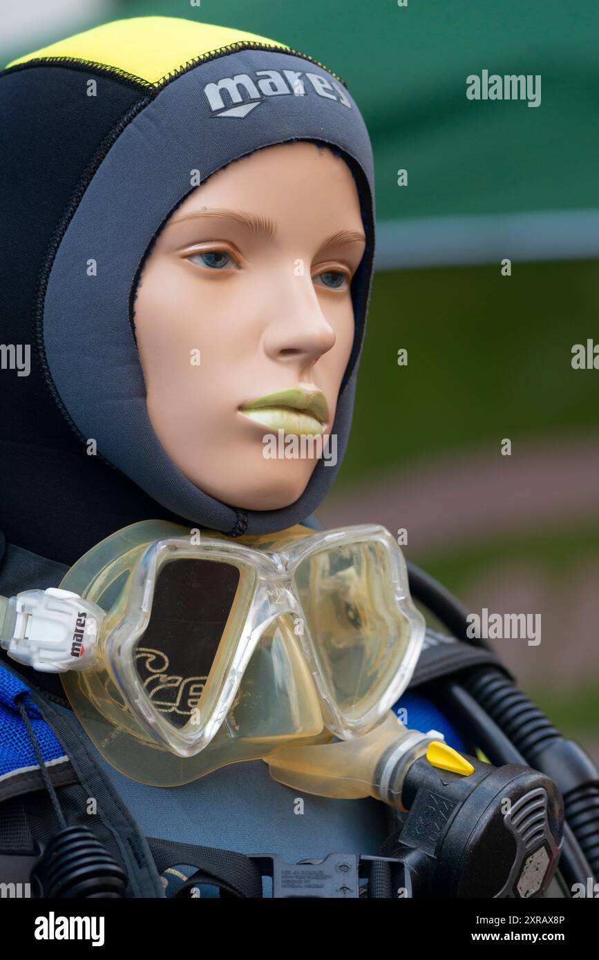 Female Mannequin with Diving Equipment Stock Photo - Alamy