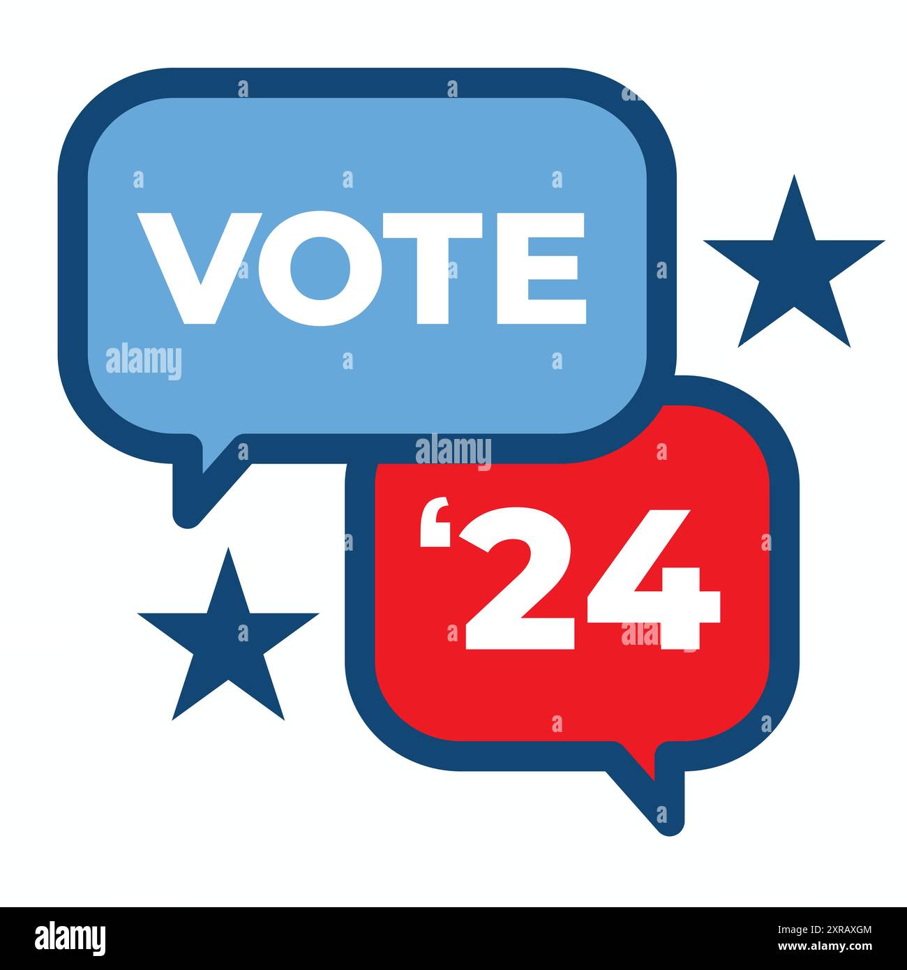 Voting 2024 Icon - Vote, Government, and Patriotic Symbolism and Colors ...