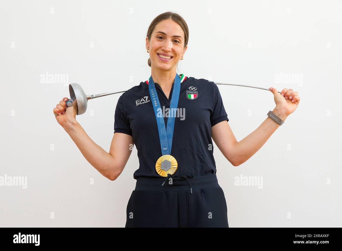 Udine, Italia. 08th Aug, 2024. Giulia Rizzi medaglia d'oro nella ...