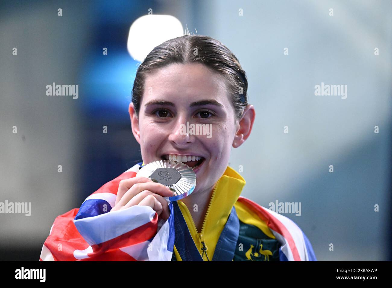 Saint Denis, France. 09th Aug, 2024. Maddison Keeney of Australia ...