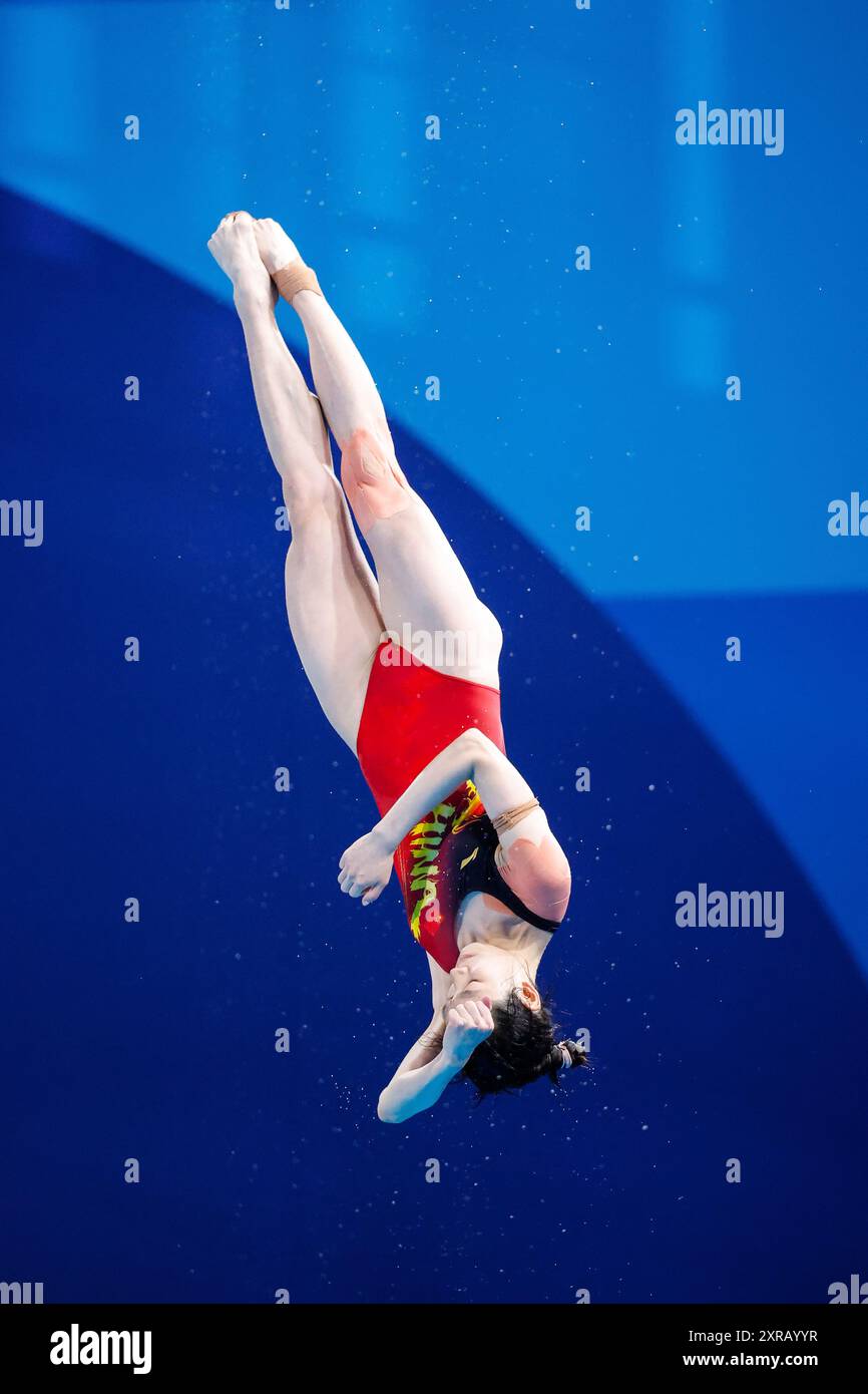 Yani Chang of People's Republic of China competes in the Women's 3m ...