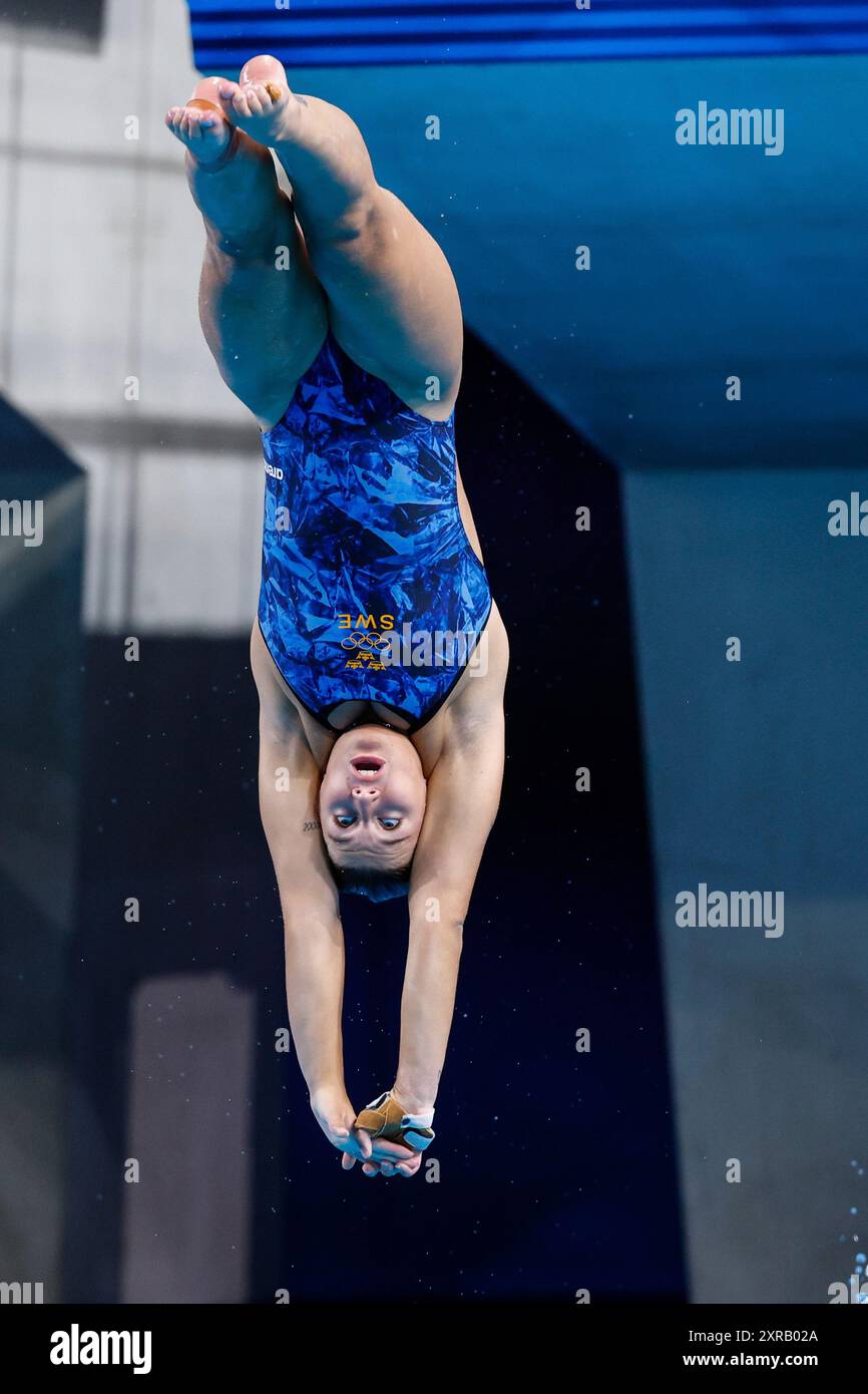 Emilia Nilsson Garip of Sweden competes in the Women's 3m Springboard ...