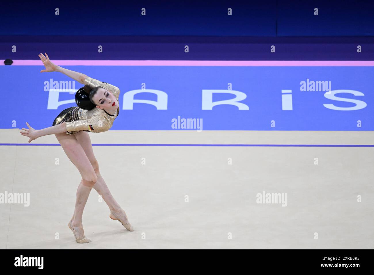 Paris, France. 09th Aug, 2024. Olympics, Paris 2024, gymnastics, rhythmic gymnastics, individual ...