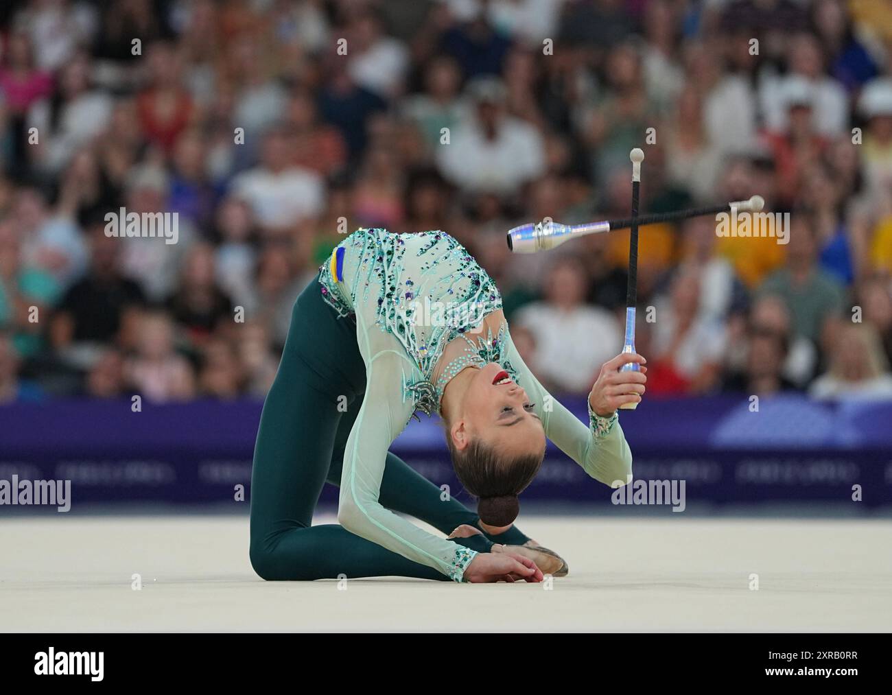 August 09 2024: Taisiia Onofriichuk (Ukraine) competes during the ...