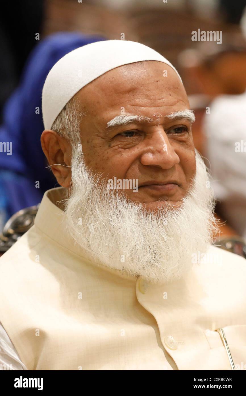 Dhaka, Bangladesh - August 08, 2024: Bangladesh Jamaat-e-Islami’s Ameer Dr. Shafiqur Rahman ...