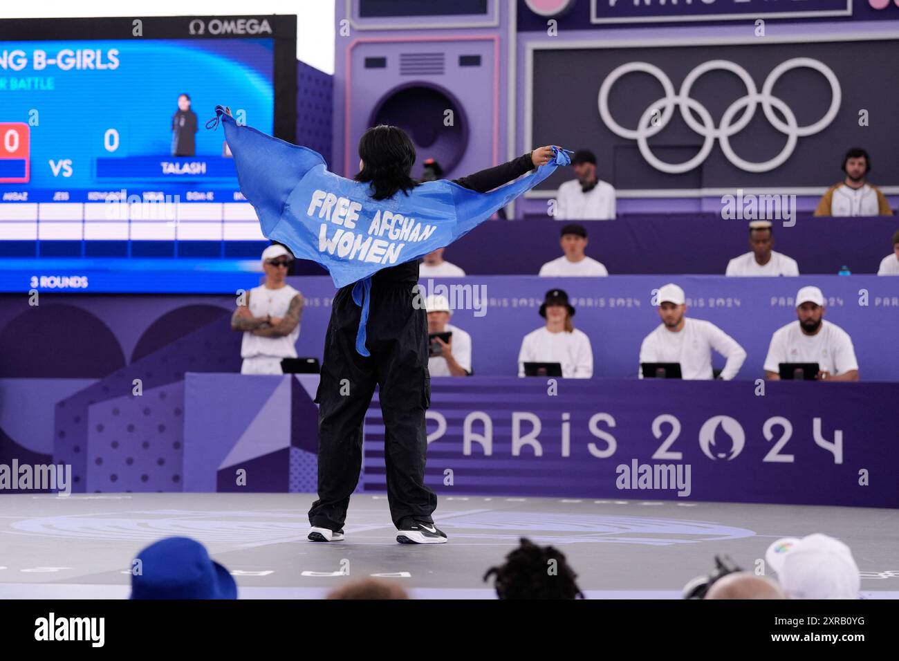 Paris, France. 09th Aug, 2024. Talash of Team of Refugee Olympic Team ...