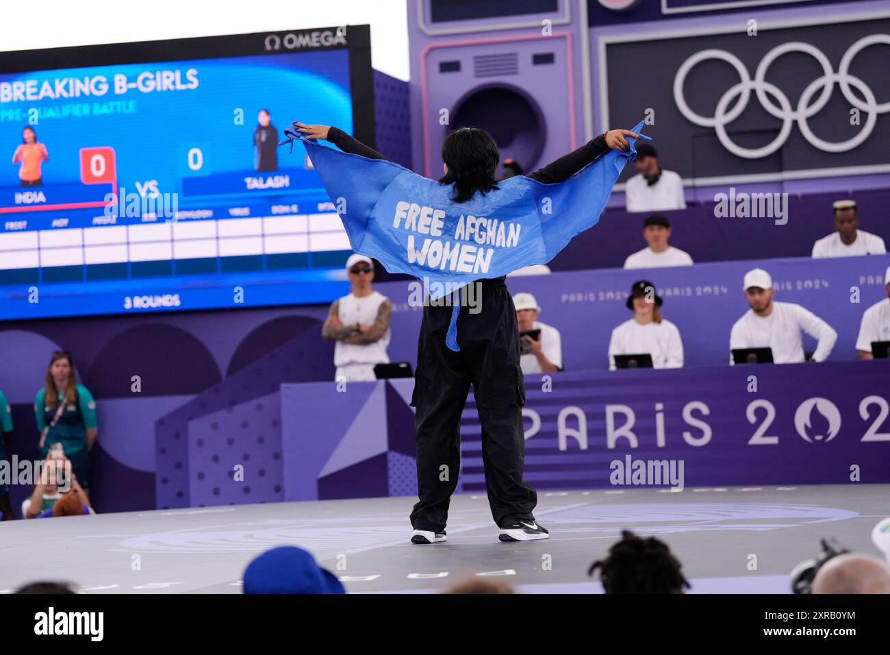 Paris, France. 09th Aug, 2024. Talash of Team of Refugee Olympic Team ...