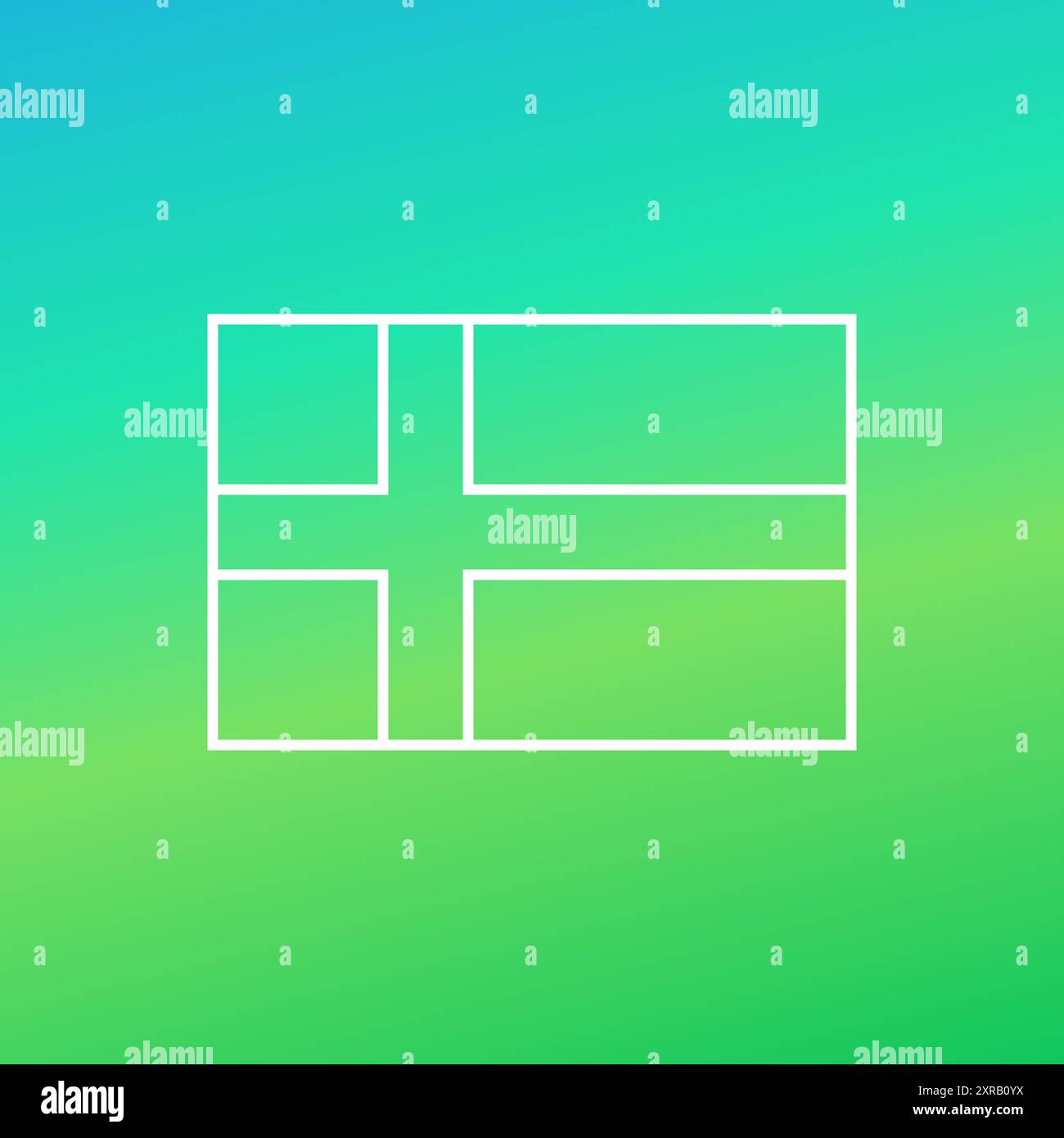 Simple outline flag of Sweden with thin line Stock Vector Image & Art ...