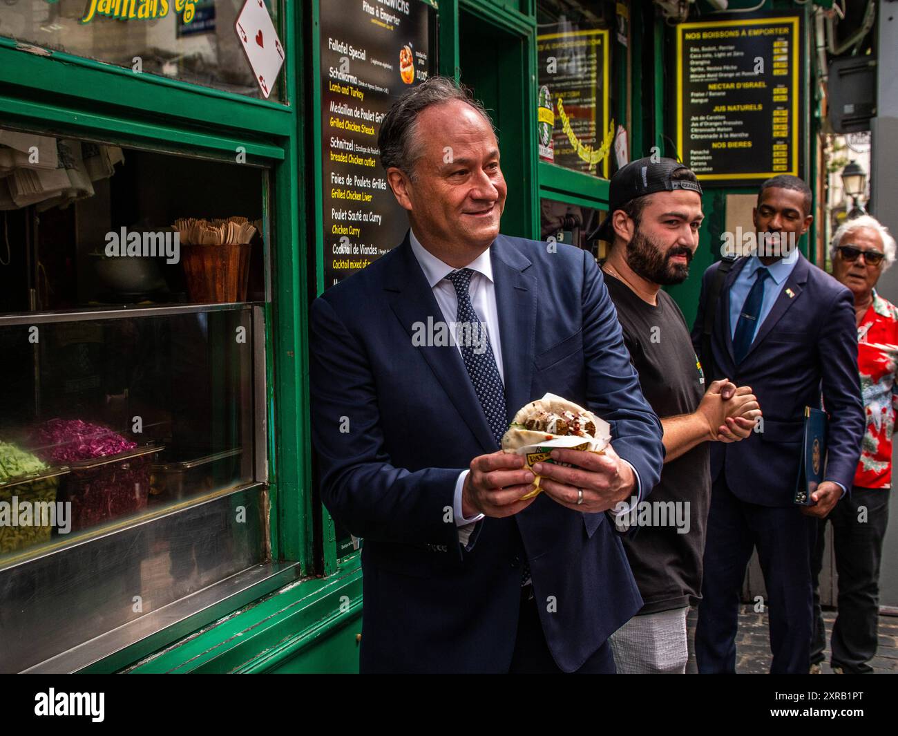 FRANCE-PARIS-POLITICS-TERRORISM-JEWISH-US Second Gentelman US Douglas ...