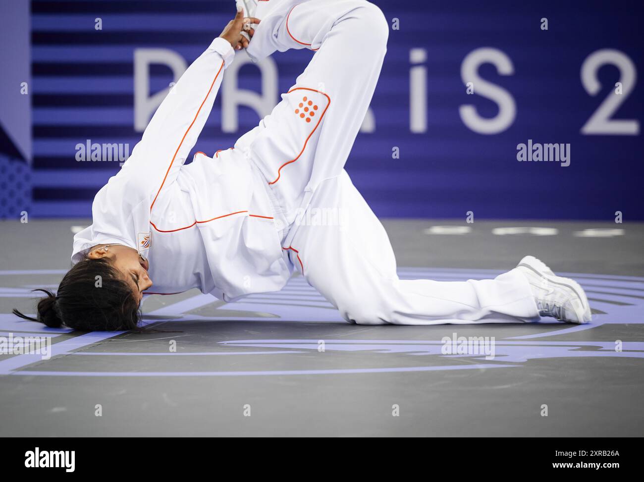 PARIS - India Sardjoe in action against Vanessa of Portugal during the ...