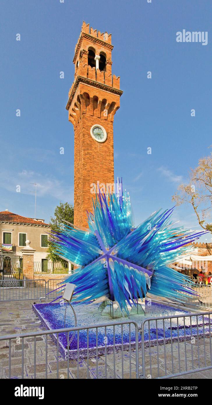 Venice, Italy - September 24, 2009: Famous Blue Glass Sculpture in ...