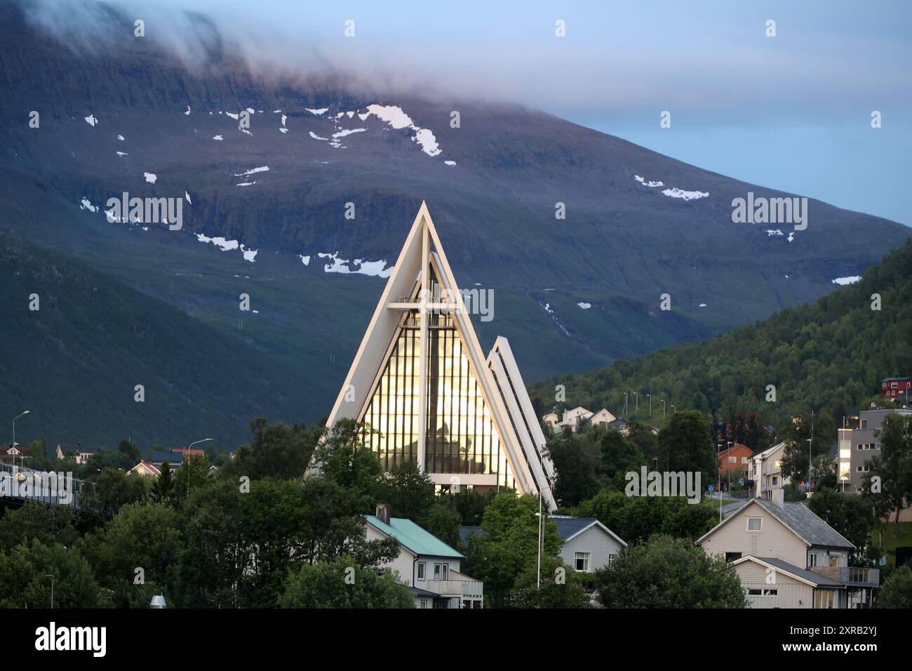 Arctic Cathedral in the Norwegian city of Tromso Stock Photo - Alamy