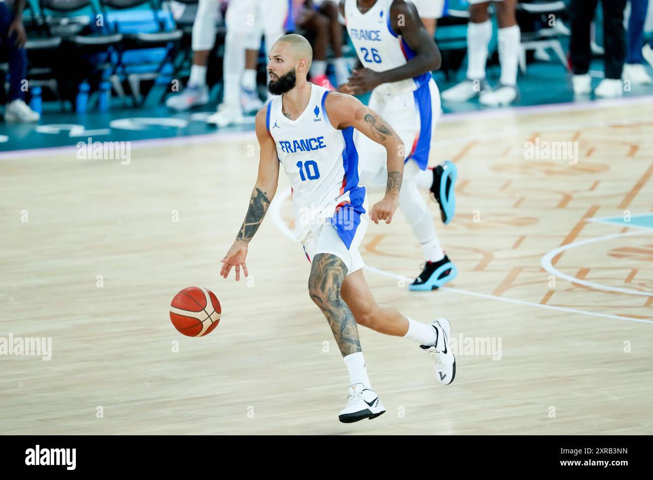 PARIS, FRANCE - AUGUST 8: Evan Fournier of France during the Men's ...