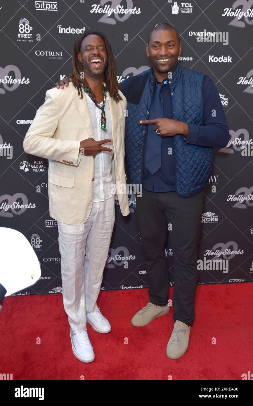 Metta Sandiford-Artest und Theo Dumont bei der Eröffnung vom ...