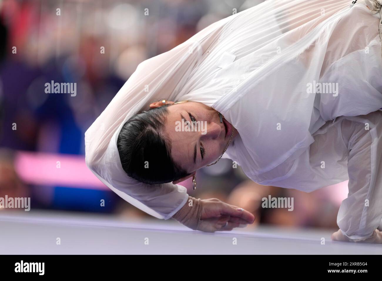 Ukraine's Kateryna Pavlenko, known as B-Girl Kate, competes during the ...