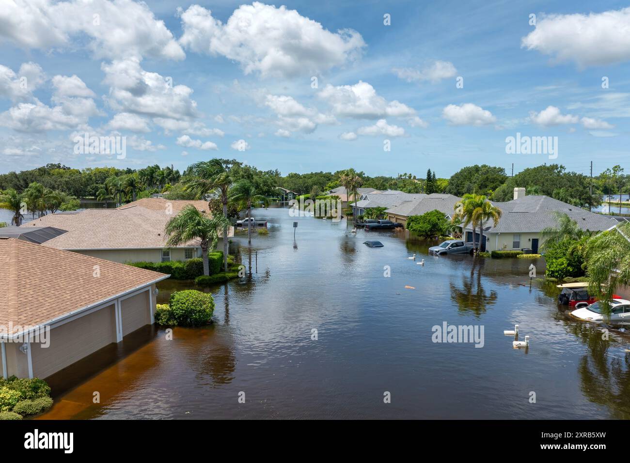 Flooding in Florida caused by tropical storm from hurricane Debby ...