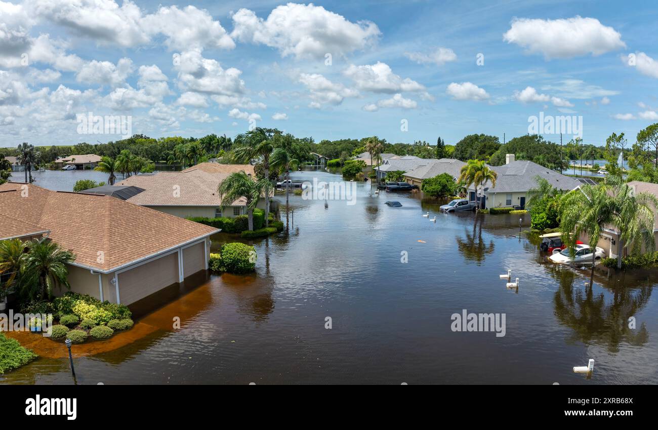 Hurricane Debby flooded homes and cars in Laurel Meadows community in ...