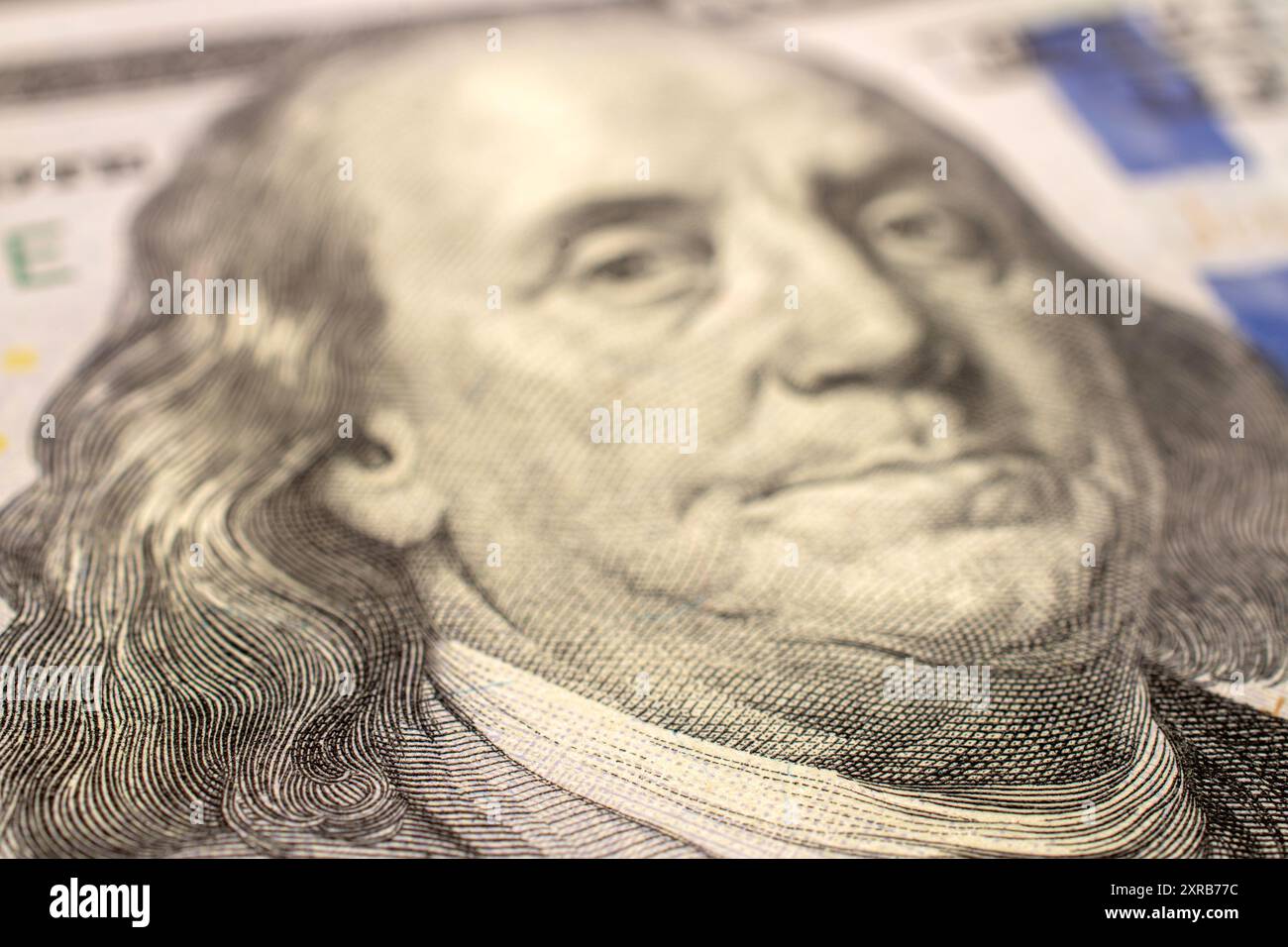One part of a paper banknote, macro Stock Photo - Alamy