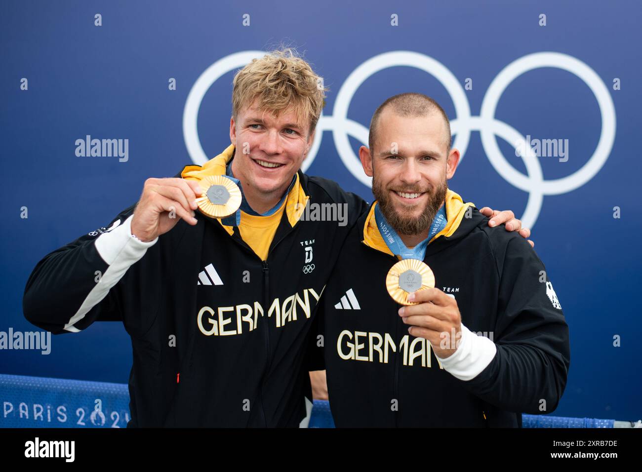SCHOPF Jacob, LEMKE Max (Deutschland) jubeln ueber den Sieg und die ...