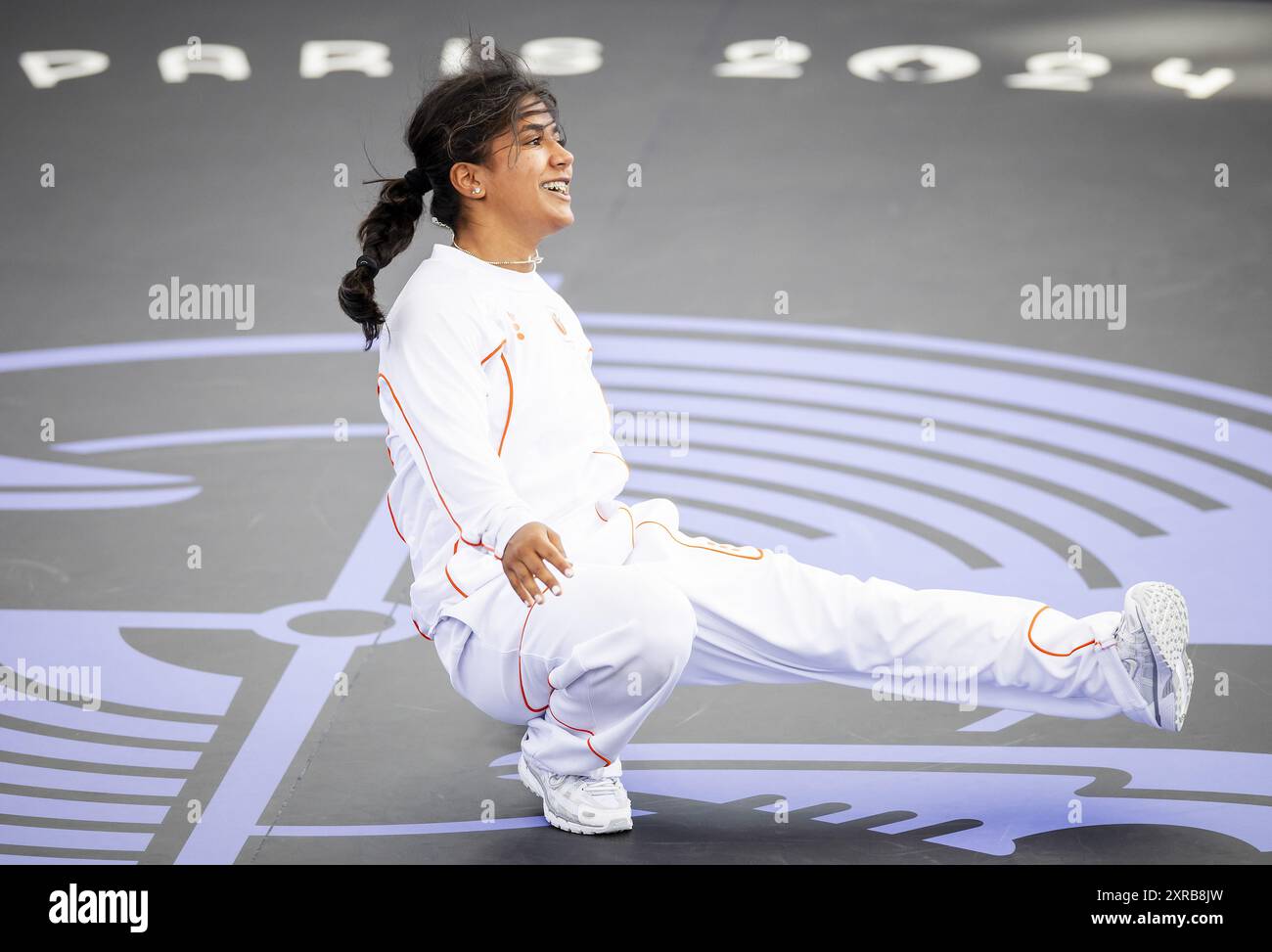 PARIS - India Sardjoe in action against 671 of China during the ...