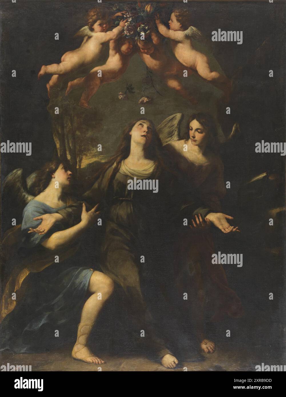 Saint Rosalie of Palermo painting by Andrea Vaccaro Stock Photo - Alamy