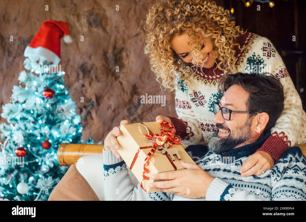 Sharing gifts hi-res stock photography and images - Alamy
