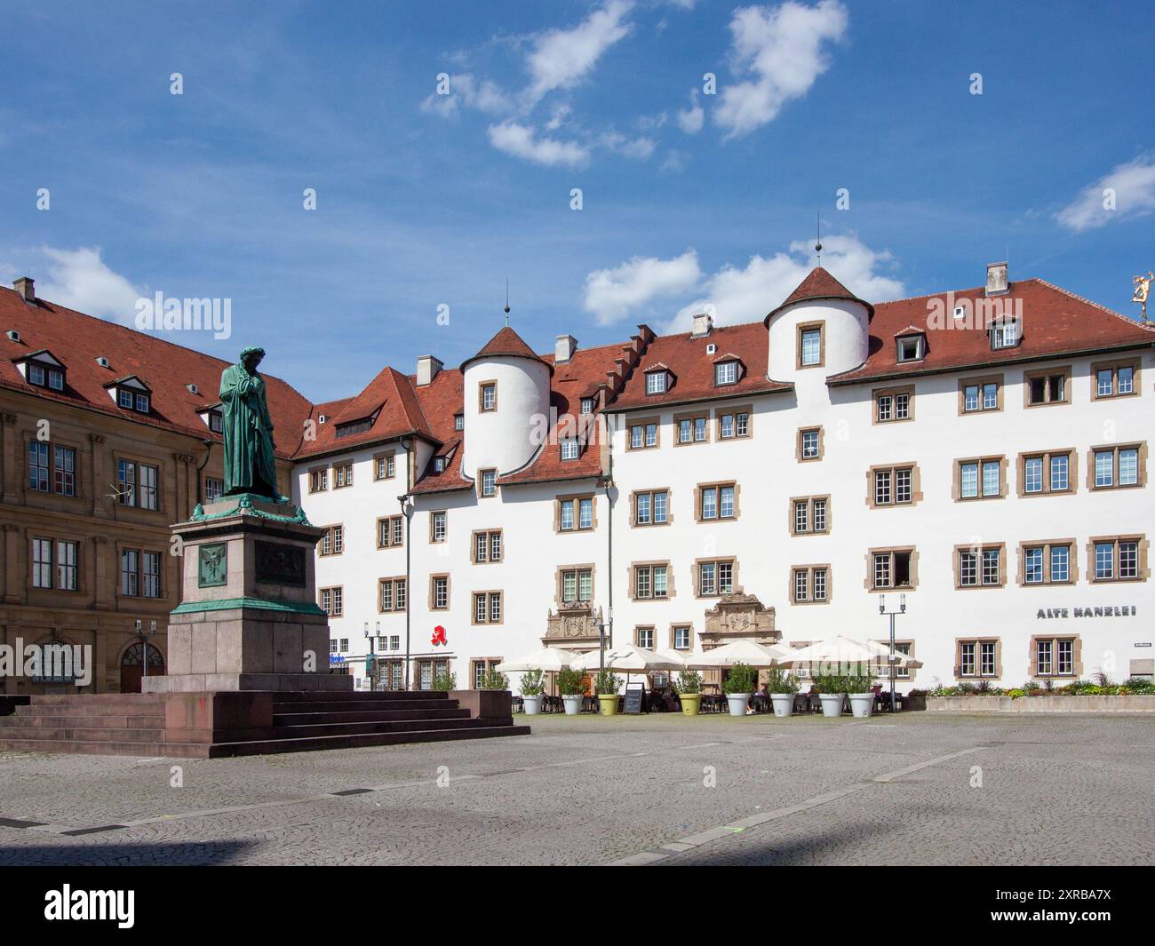STUTTGART, GERMANY - AUGUST 6, 2024: Schillerplatz in Stuttgart ...