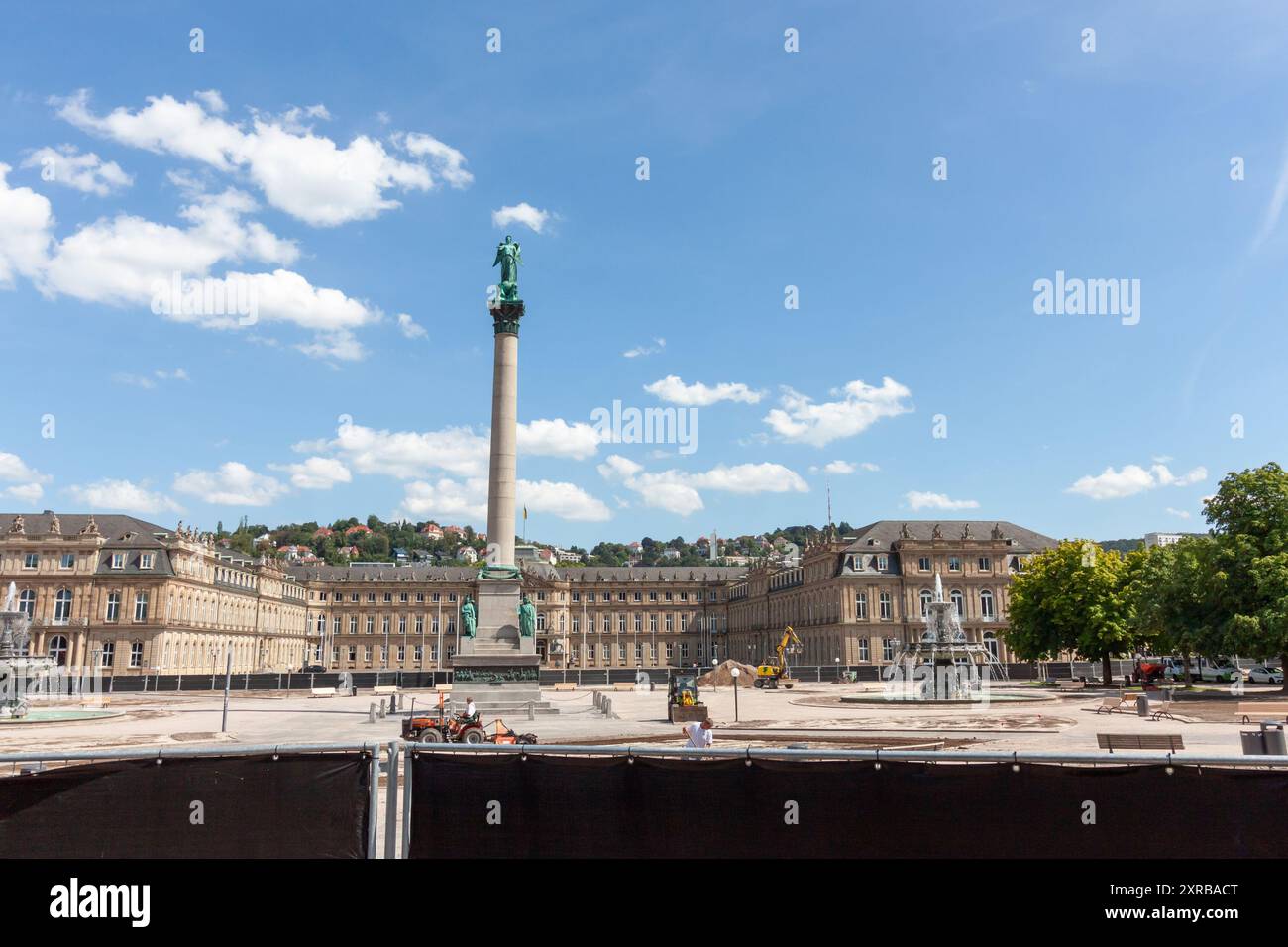STUTTGART, GERMANY - AUGUST 6, 2024: Stuttgart's main square is ...