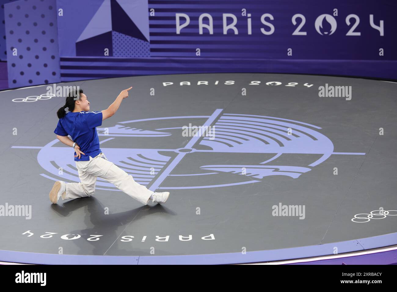 PARIS, FRANCE. 9th Aug, 2024. B-Girl 671 of Team People’s Republic of ...