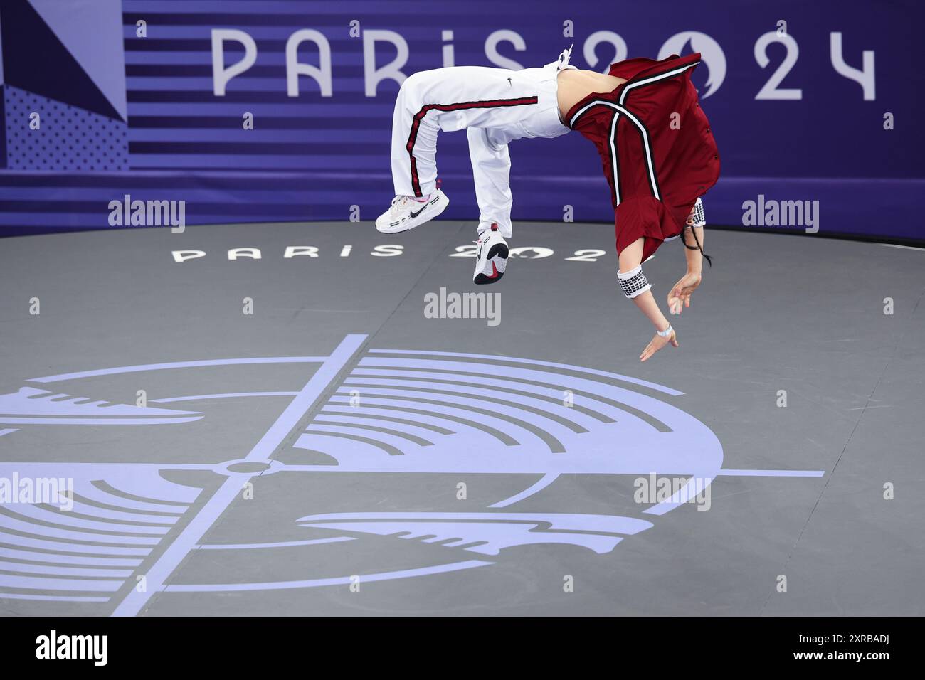 PARIS, FRANCE. 9th Aug, 2024. B-Girl Anti of Team Italy competes during ...