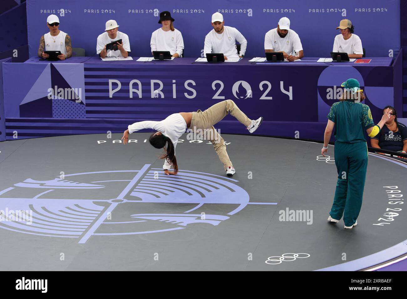 PARIS, FRANCE. 9th Aug, 2024. B-Girl Logistx of Team United States ...