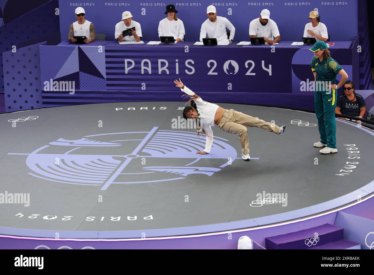 PARIS, FRANCE. 9th Aug, 2024. B-Girl Logistx of Team United States ...