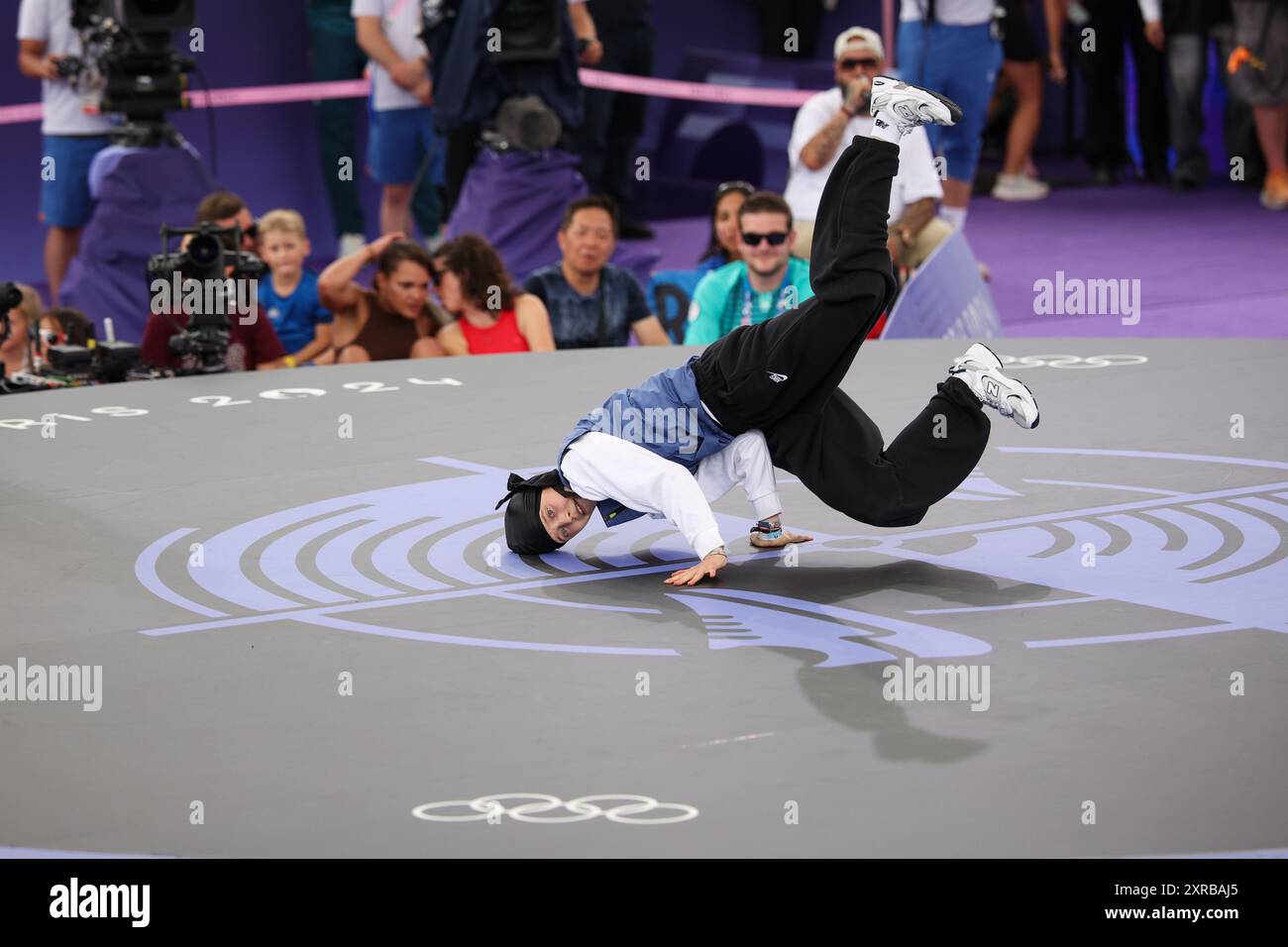 PARIS, FRANCE. 9th Aug, 2024. B-Girl Nicka of Team Lithuania during the ...