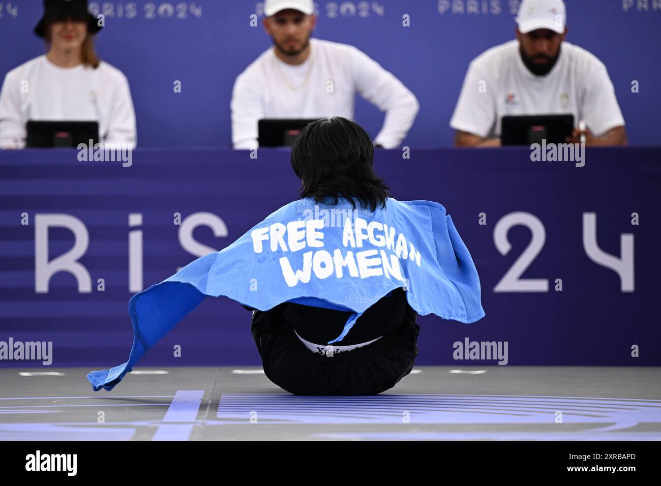 Paris, France. 09th Aug, 2024. Manizha Talash known as “Talash” of the ...
