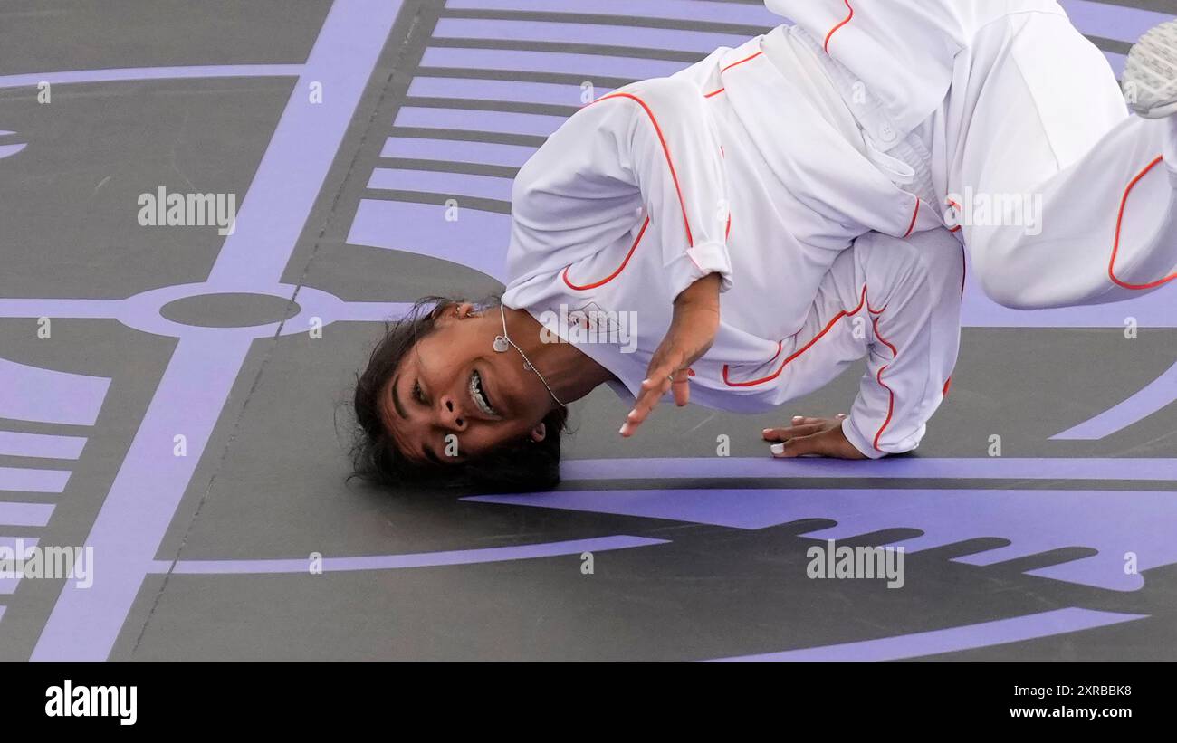 Netherland's India Sardjoe, known as B-Girl India, competes during the ...