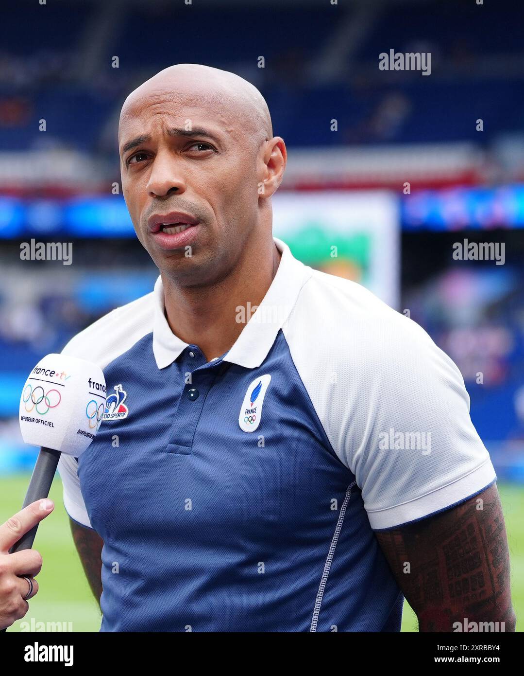 France manager Thierry Henry during the Men's Gold Medal Match at the ...