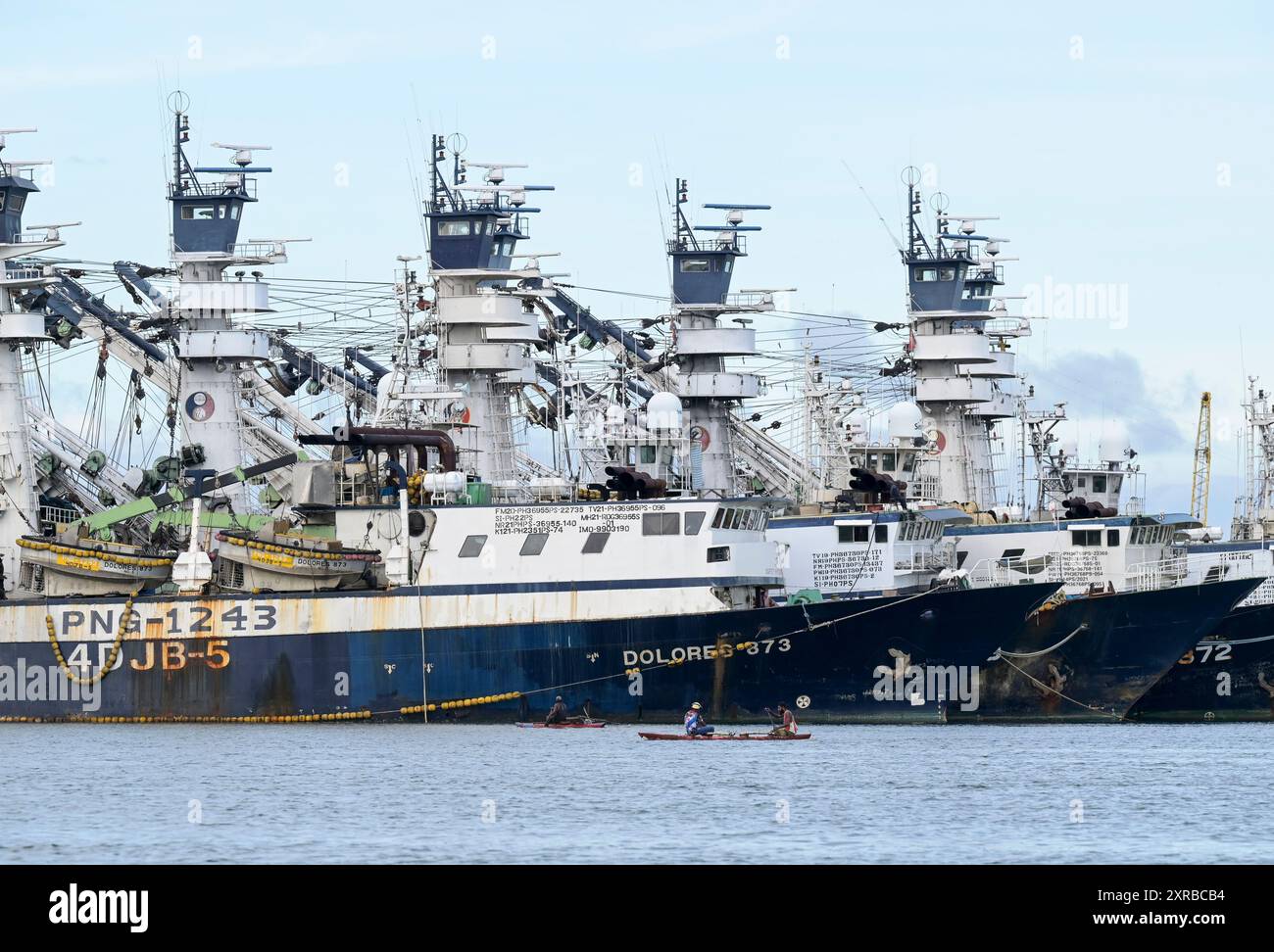 PAPUA NEW GUINEA, Madang, Alexishafen, Tuna fishing vessel of RD ...