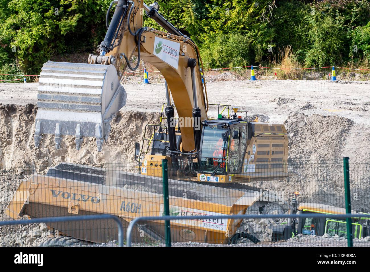 Wendover, UK. 8th August, 2024. HS2 construction work on the HS2 ...