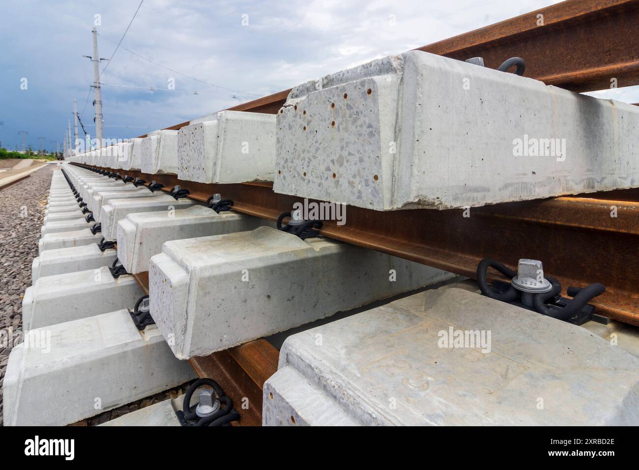 Stack of railway sleepers hi-res stock photography and images - Alamy