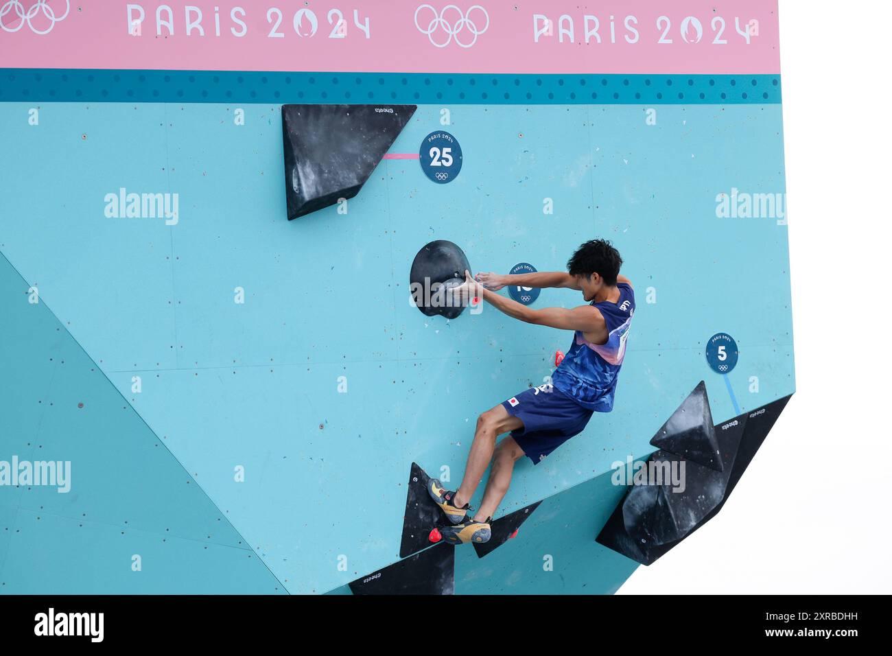 NARASAKI Tomoa of Japan Climbing Men's Boulder & Lead, Final Lead ...