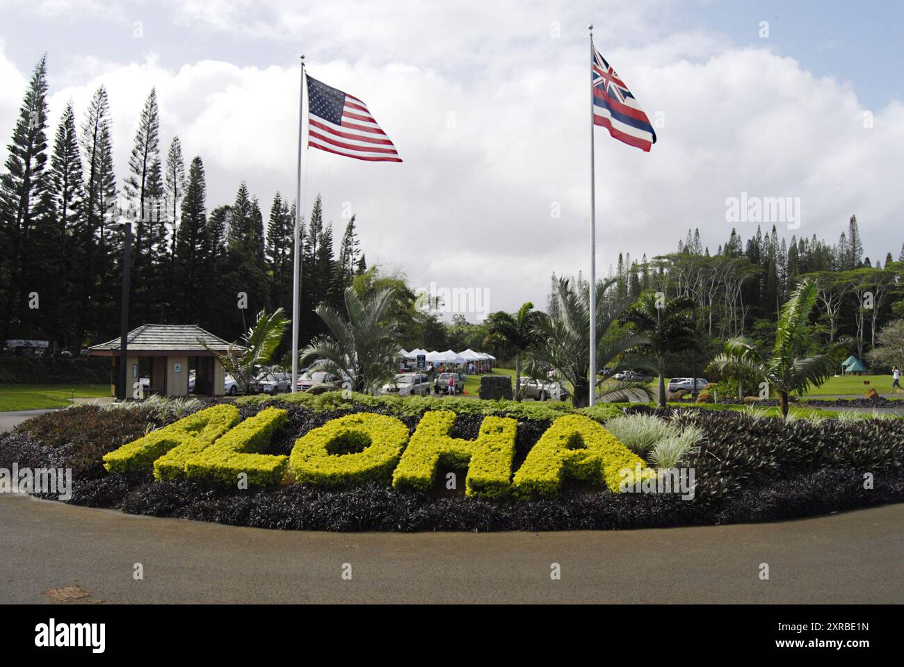 Hawaiian american flags on hi-res stock photography and images - Alamy