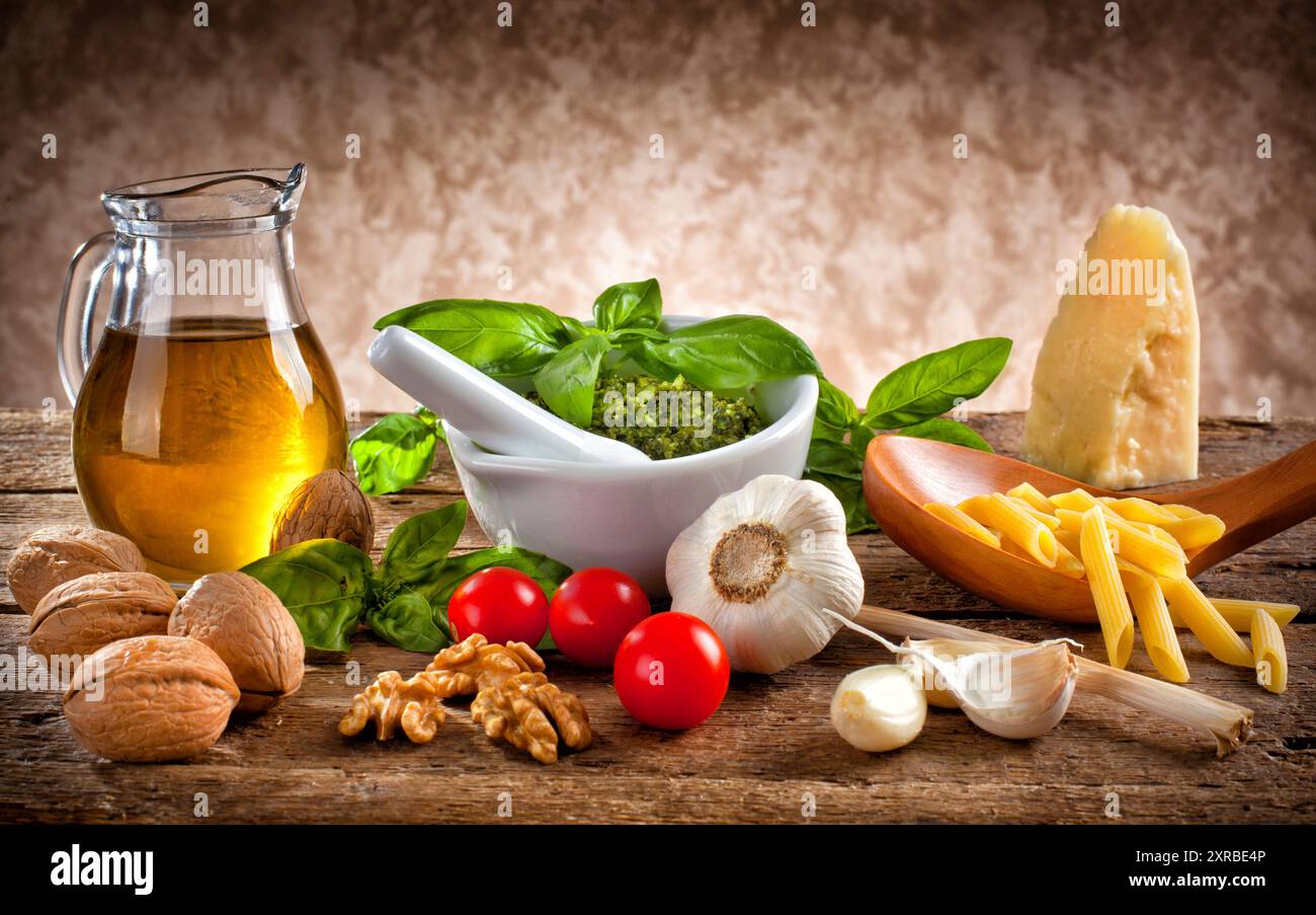 Pesto genovese traditional italian hi-res stock photography and images ...