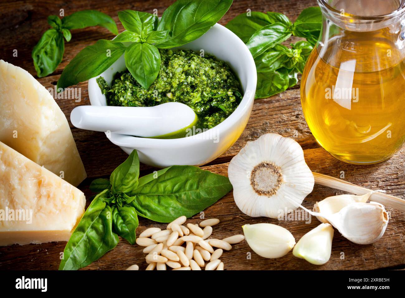 Ingredients pesto sauce traditional hi-res stock photography and images ...