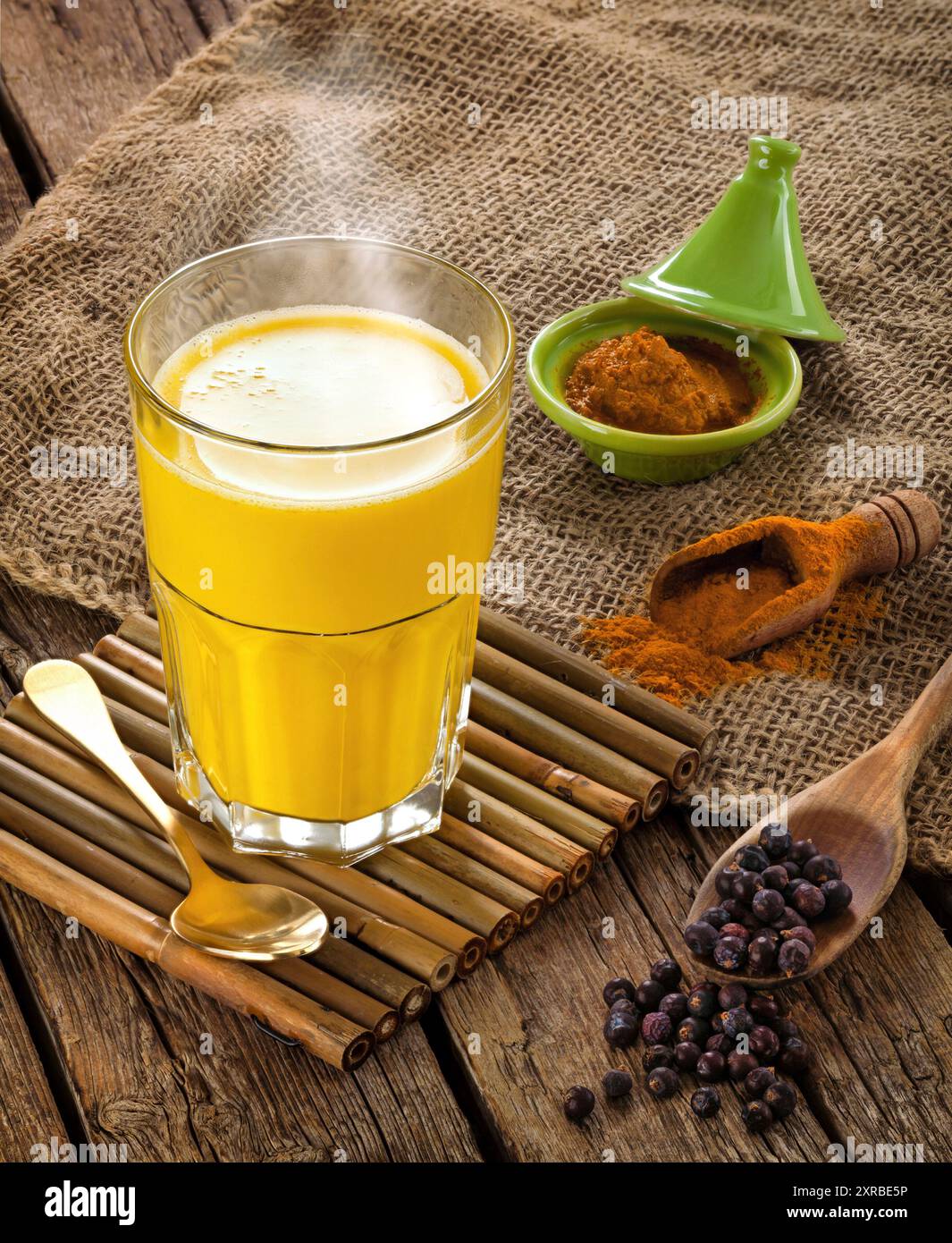 Turmeric golden milk spices hi-res stock photography and images - Alamy