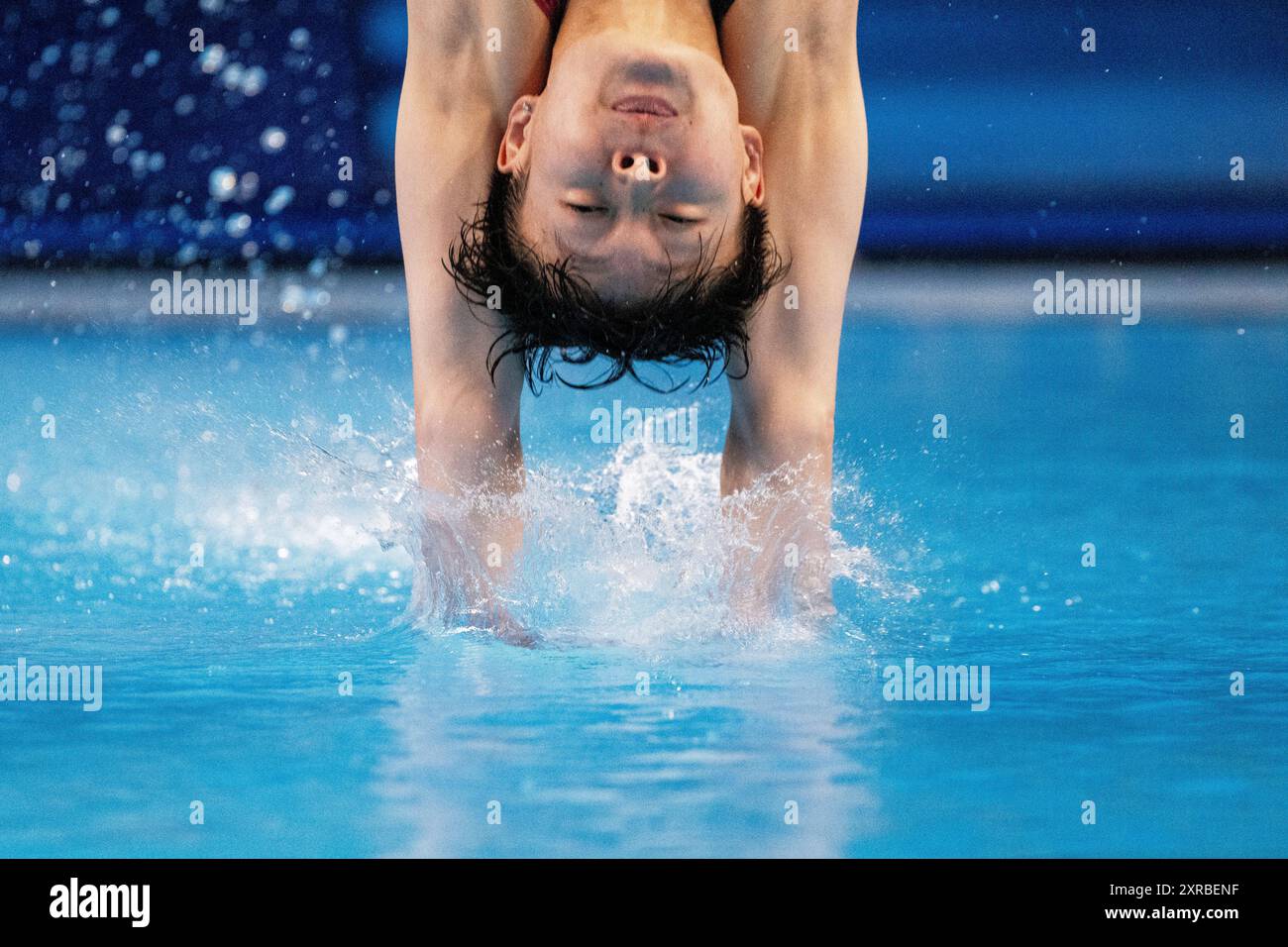 Yiwen Chen of, China. , . competes in the women's diving 3 meters ...