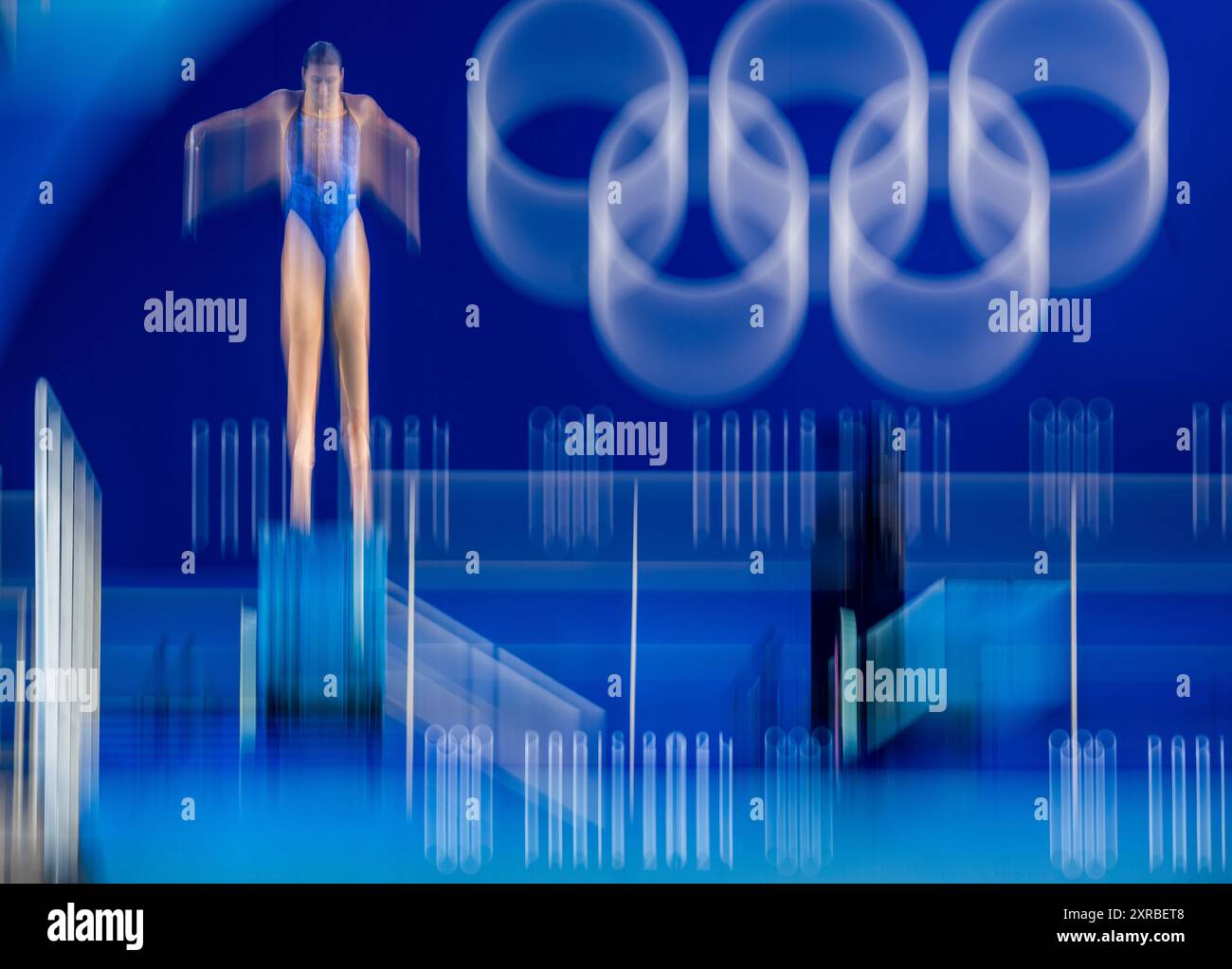 Emilia Nilsson Garip of, Sweden. , . competes in the women's diving 3 ...