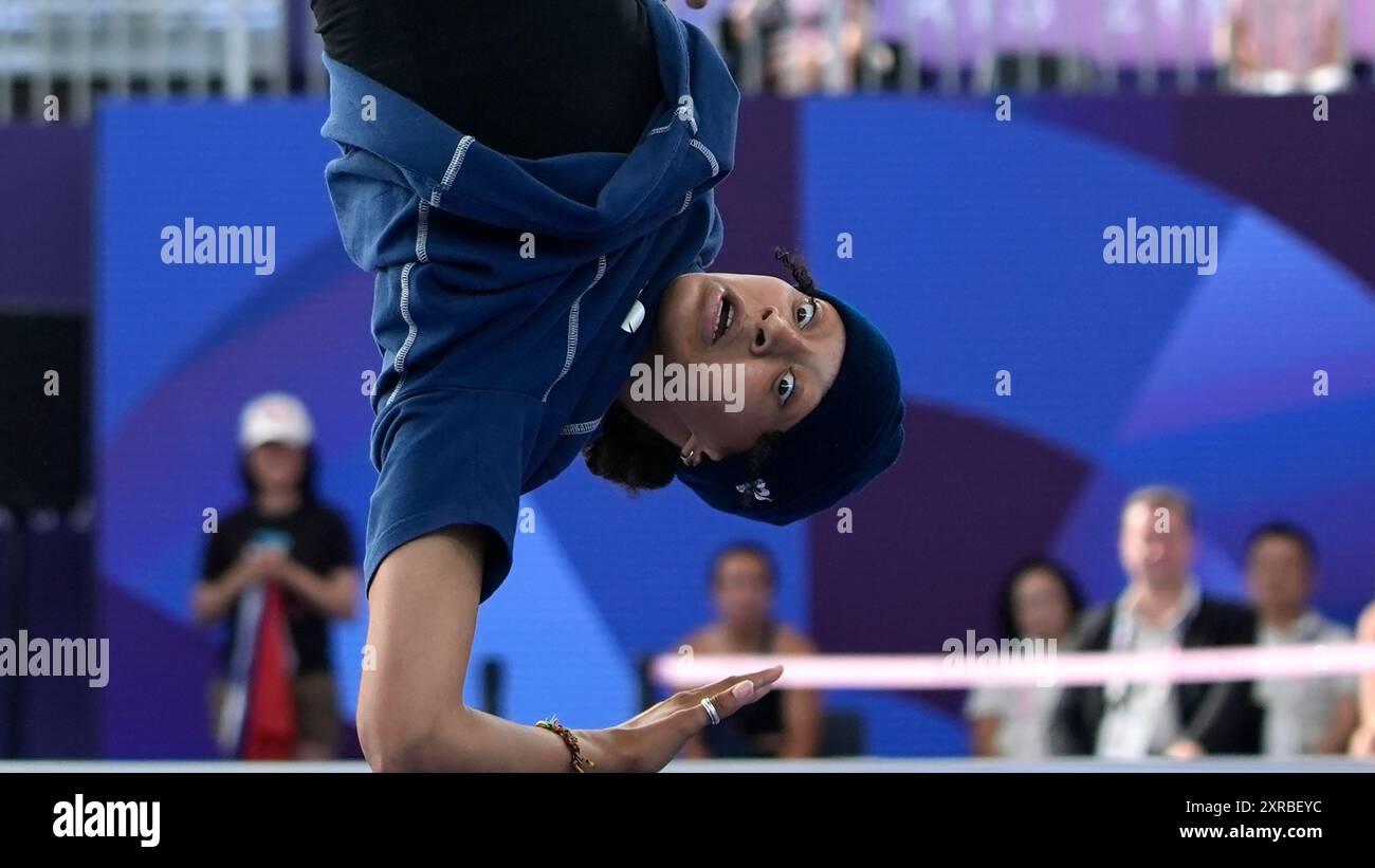 France's Sya Dembele, known as B-Girl Syssy, competes during the Round ...